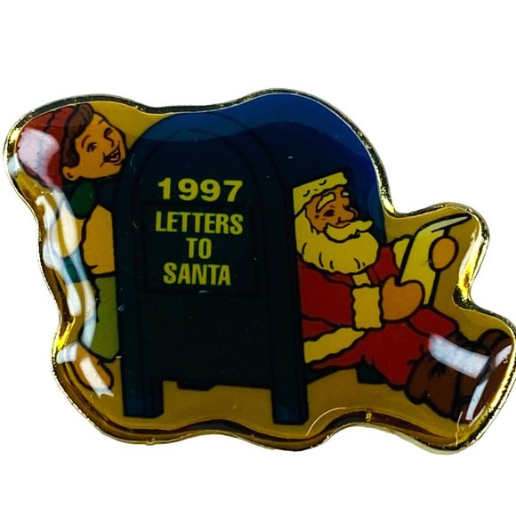 Hallmark | Jewelry | Vintage 997 Letter To Santa Post Mailbox Santa ...